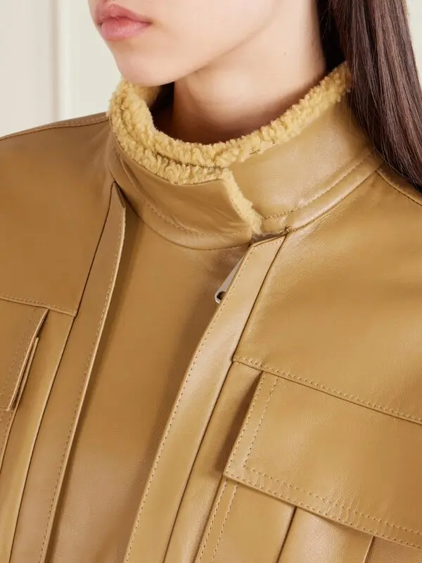 Khaite Malone Shearling Bomber Jacket
