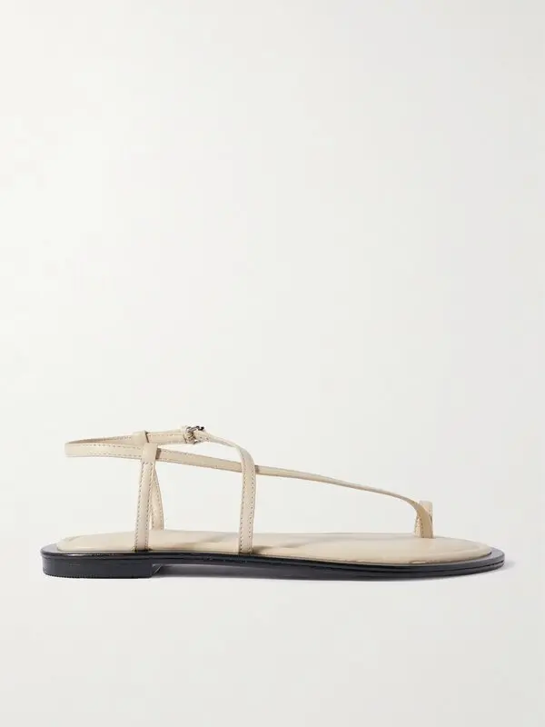 A.emery Reef Leather Sandals - Neutrals