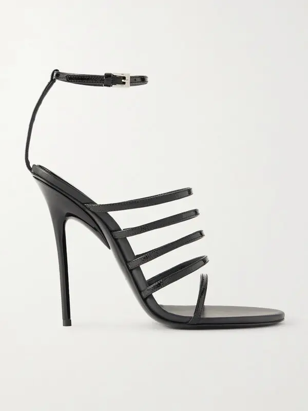 Alaïa Patent-leather Strappy Sandals