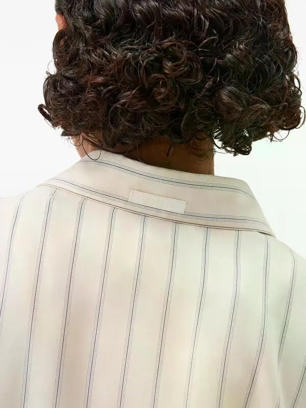 Versace Striped Silk Twill Shirt