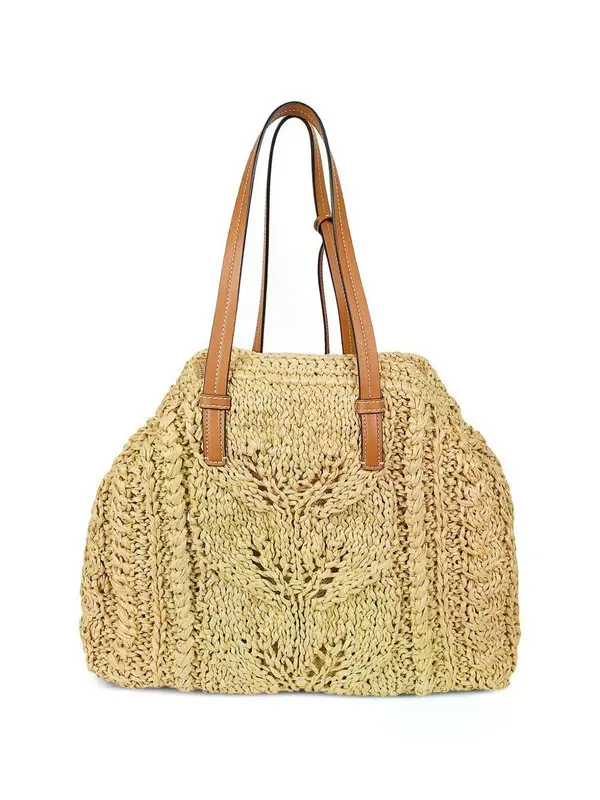 Ermanno Scervino Raffia Tote Bag - Neutrals