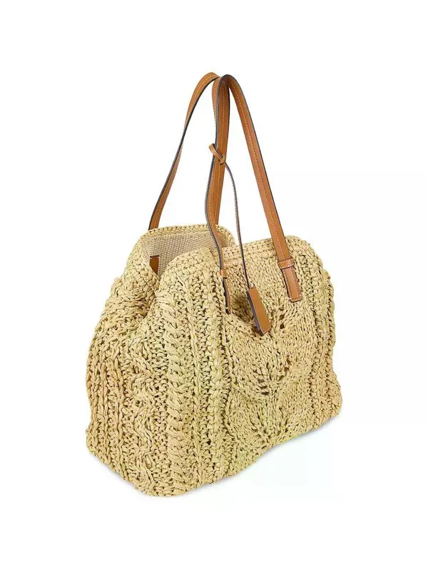 Ermanno Scervino Raffia Tote Bag - Neutrals