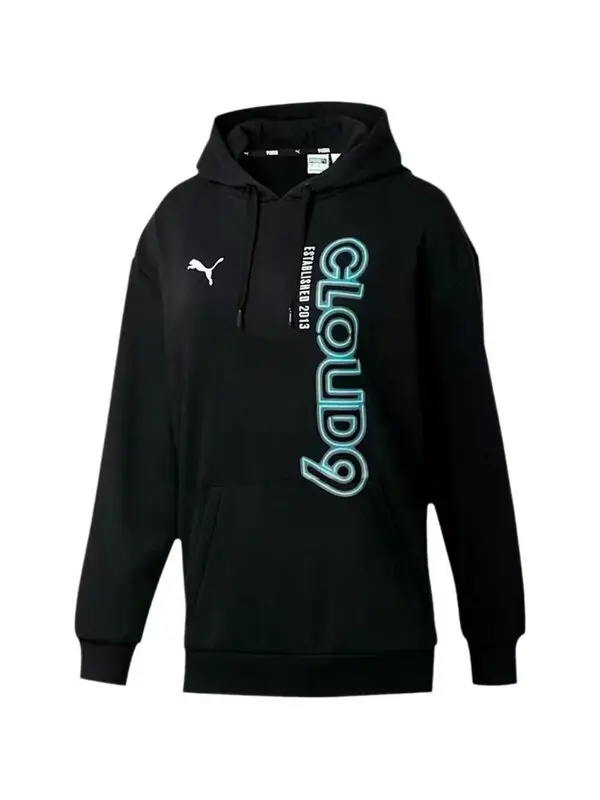PUMA Hooded Logo-print Pullover