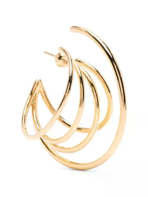 PANCONESI Large Orbit Earrings - Gold