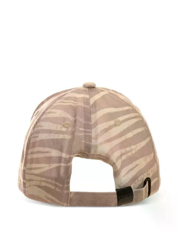 Just Cavalli Graphic Print Baseball Cap - Neutrals