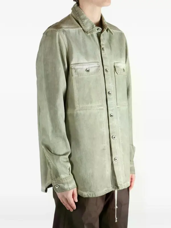 Rick Owens Flap-pocket Denim Shirt