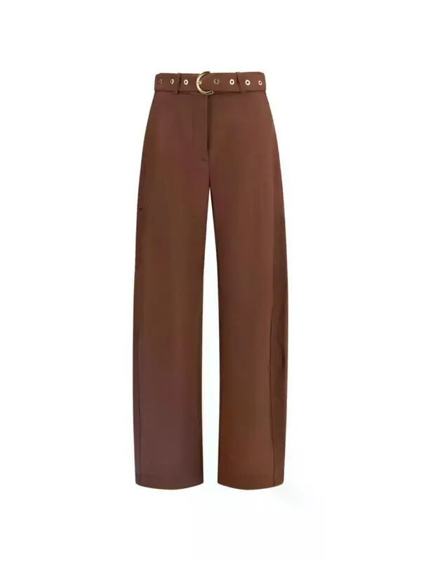 Pinko Belted Straight-leg Trousers