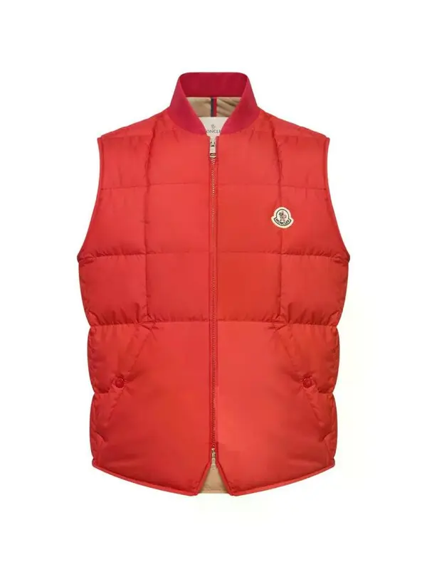 Moncler Elberton Quilted Padded Gilet - Red