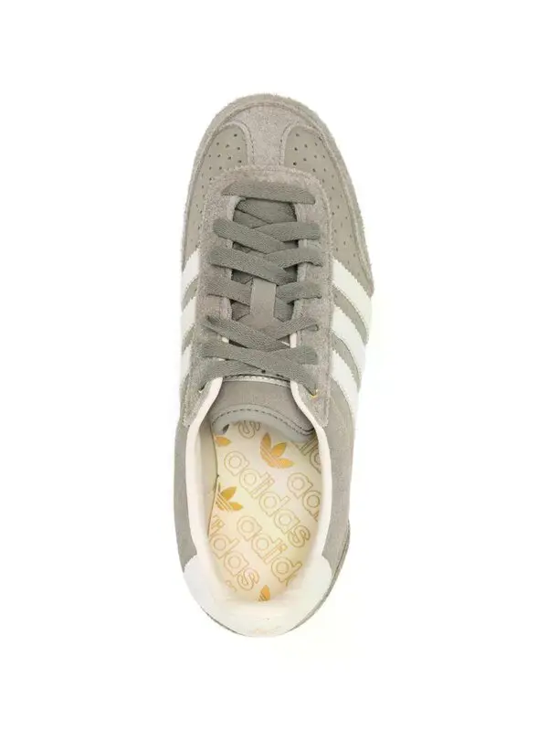 Adidas Stripes Perforated Lace-up Sneakers - Grey