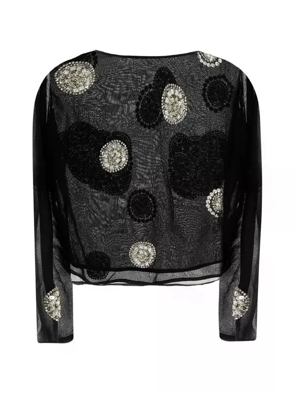 BODE Embellished Long Sleeve Blouse