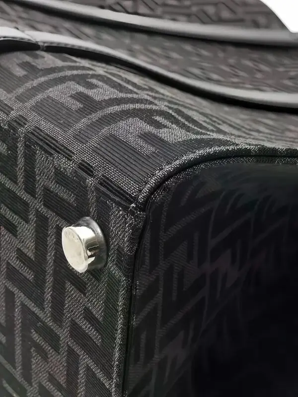Fendi Ff Jacquard Leather Handbag