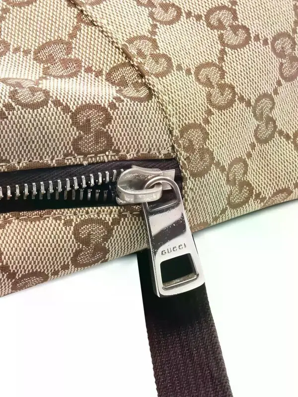 Gucci Gg Canvas Leather Backpack