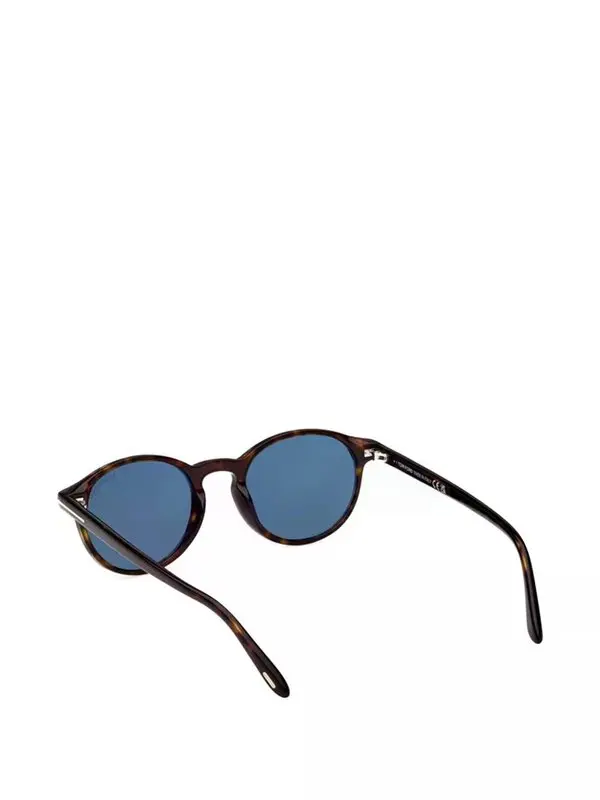 TOM FORD Prescott Round-frame Sunglasses - Brown