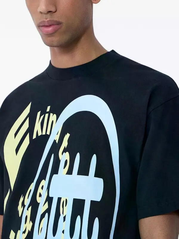B.EAUTIFUL Logo Motif Crew-neck T-shirt