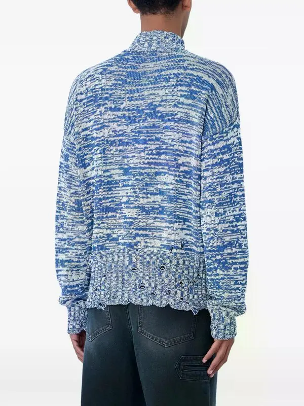 Marni Zip-up Mock Neck Cardigan