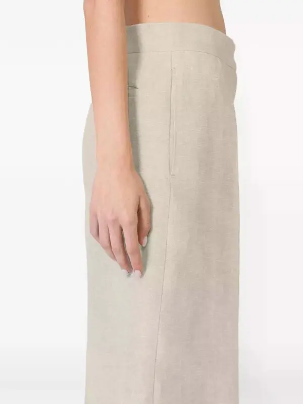 Max Mara Palazzo Linen Trousers