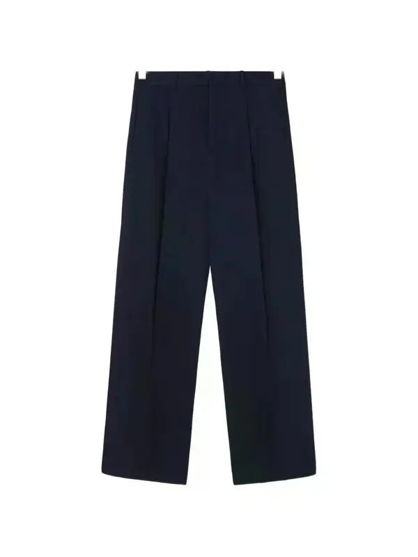 Loewe Wide-leg Pleated Trousers - Blue
