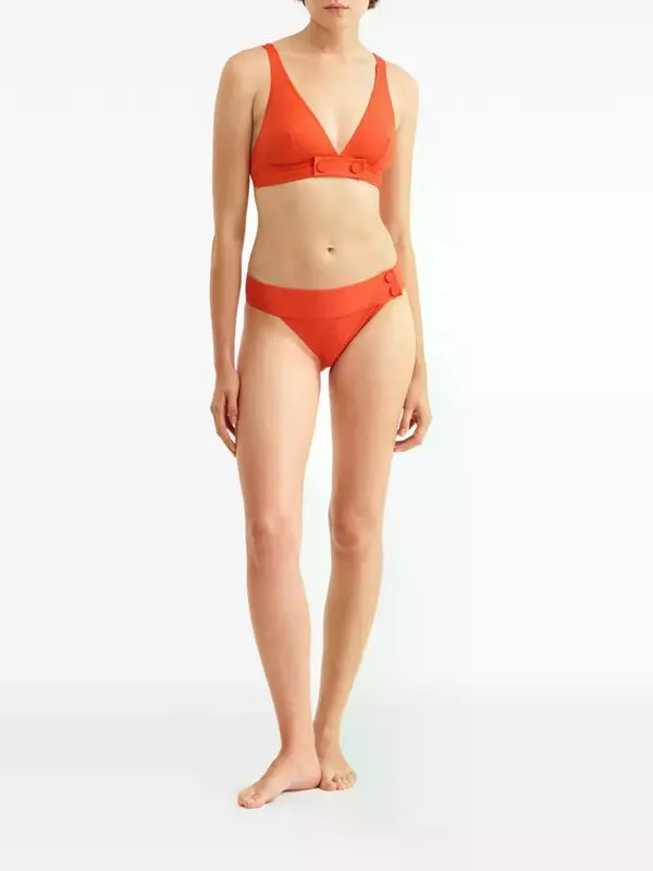 ERES V-neck Bikini Top - Red