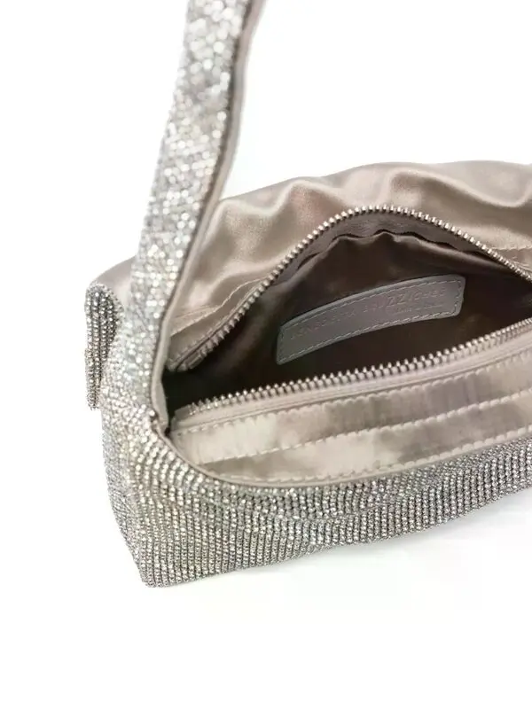 Benedetta Bruzziches Vitty La Mignon Rhinestone Shoulder Bag - Silver