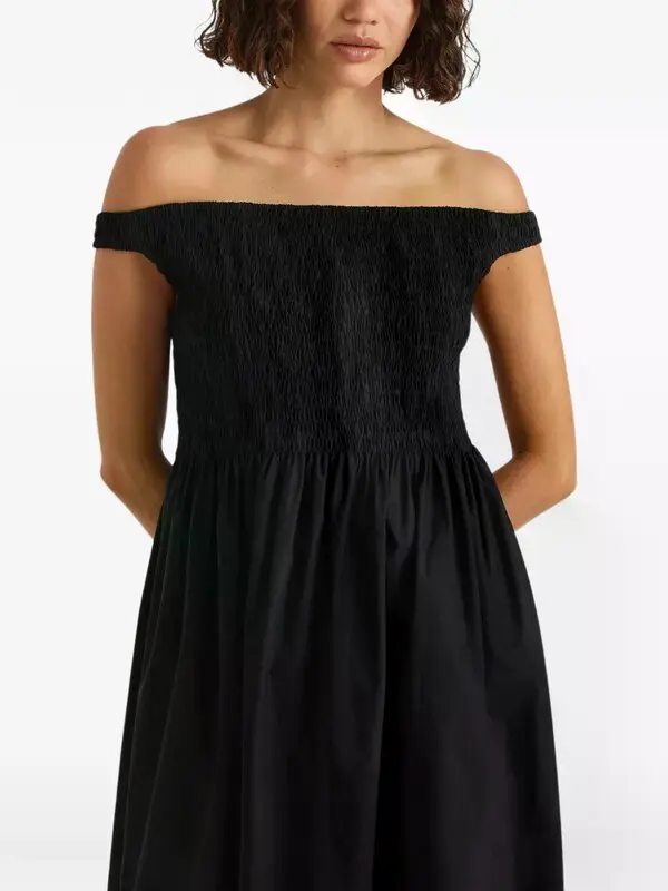 Faithfull The Brand Cotton Off-the-shoulder Maxi Dress