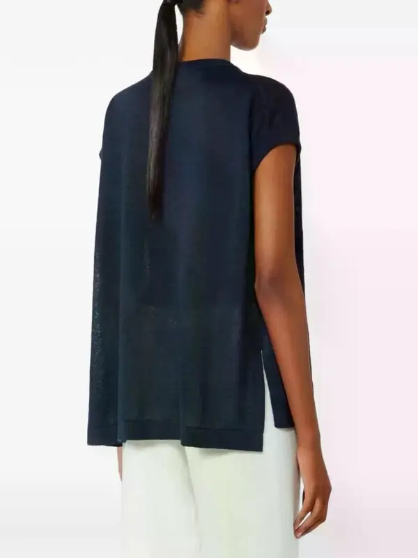 Max Mara V-neck Knitted Sleeveless T-shirt