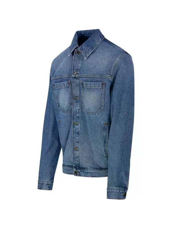 Off-White Denim Jacket With Arrows Motif