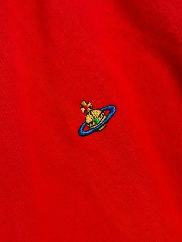 VIVIENNE WESTWOOD Embroidered Logo Sweater - Red