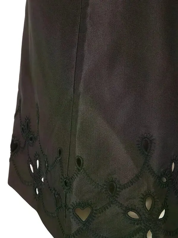 Chloé Cut-out Detail Skirt - Black