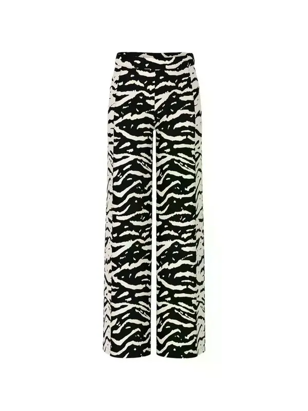 MARCCAIN Zebra-pattern Trousers - Black