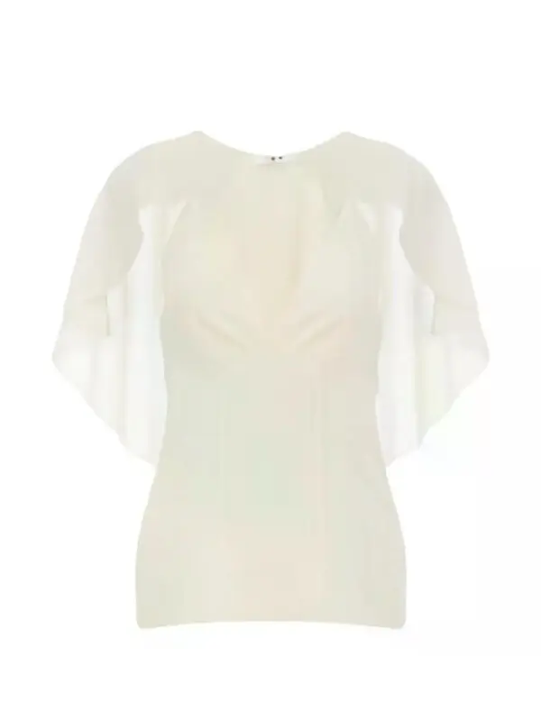 Chloé Layered Blouse With Gold-tone Logo Detail