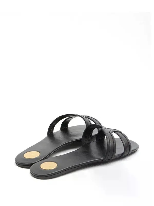Saint Laurent Mabrouka Double-strap Sandals - Black