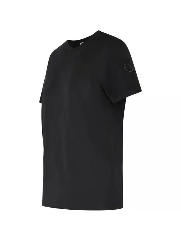 Moncler Embossed-logo Cotton T-shirt - Black