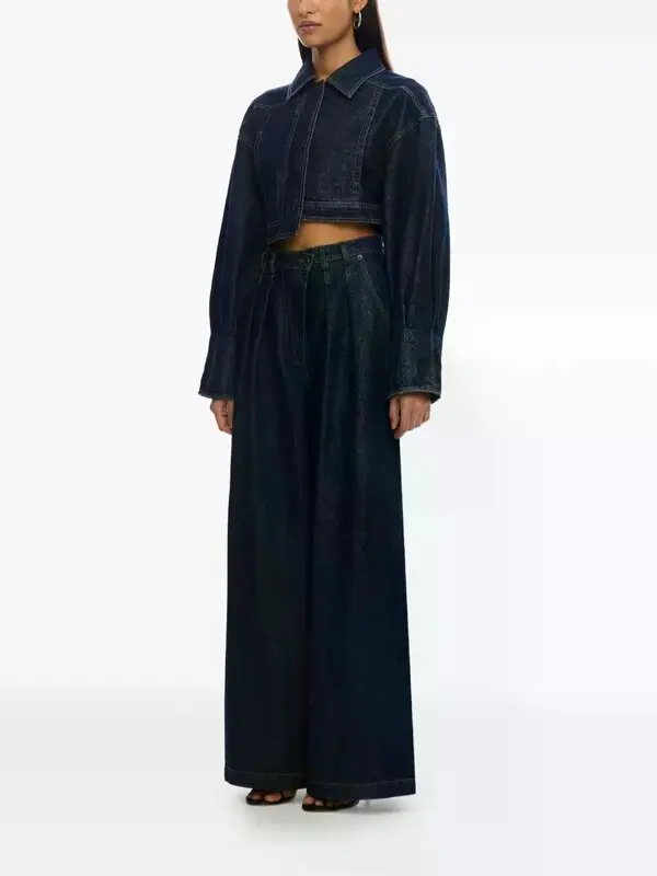 Significant Other Micah Pleated Wide-leg Jeans