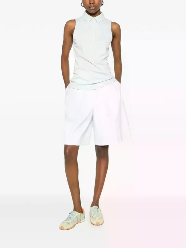 J. Lindeberg Sleeveless Collared Polo Top - Green
