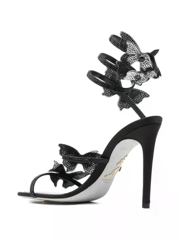 Rene Caovilla Butterfly Embellished Sandals