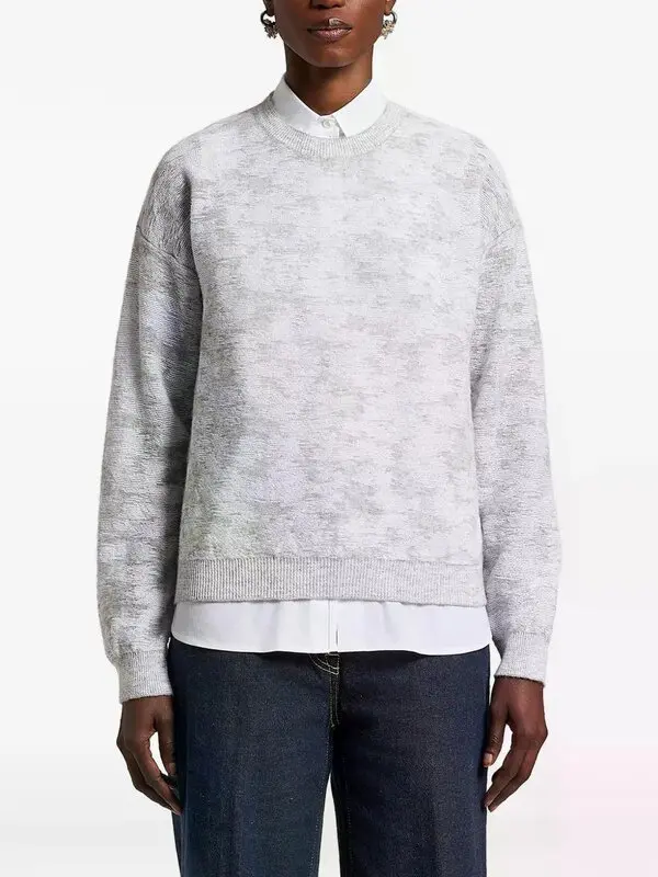 Peserico Textured Knit Round Neck Sweater