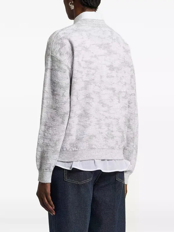 Peserico Textured Knit Round Neck Sweater