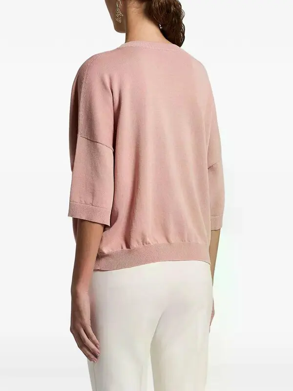 Peserico Cotton Pocket Sweater - Pink