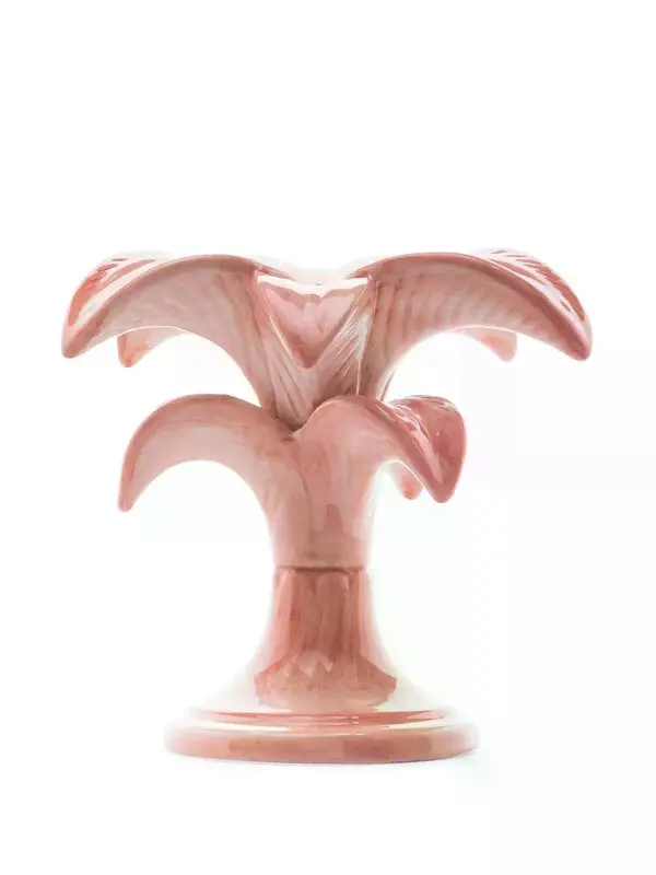 LES-OTTOMANS Small Palm Tree Candleholder - Pink