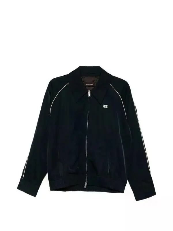 WALES BONNER Taslan Logo Detail Jacket - Blue
