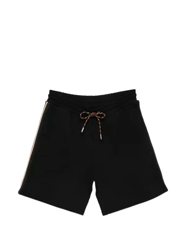 Moncler Drawstring Side Stripe Shorts - Black