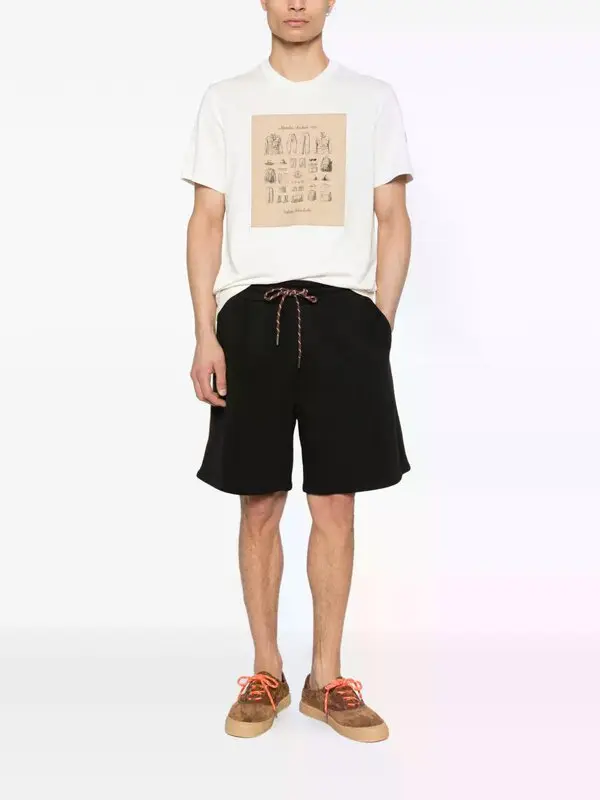 Moncler Drawstring Side Stripe Shorts