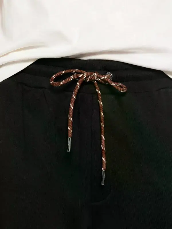 Moncler Drawstring Side Stripe Shorts