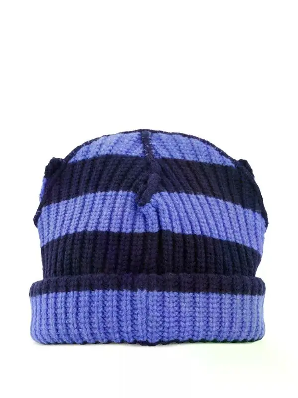 CHARLES JEFFREY Chunky Ears Beanie Hat - Blue