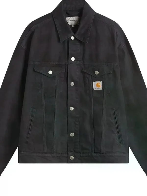 Carhartt Work In Progress Buttoned Denim Jacket - Black