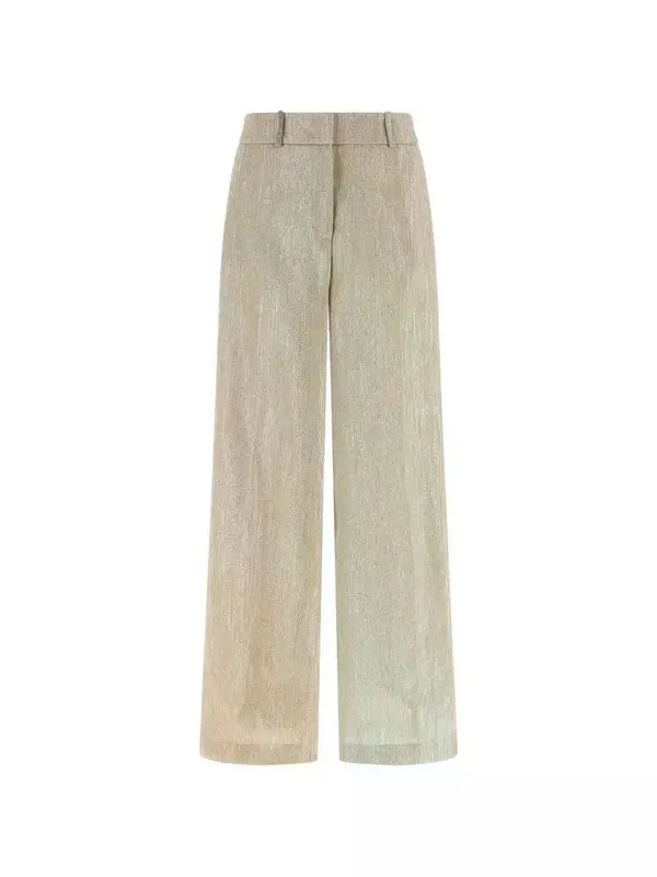 Peserico Lamé-thread Wide-leg Trousers