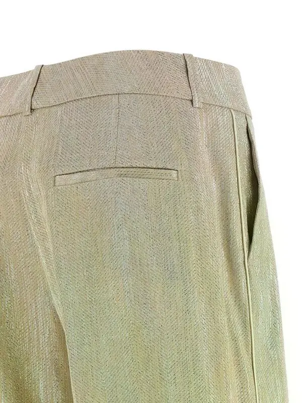 Peserico Lamé-thread Wide-leg Trousers