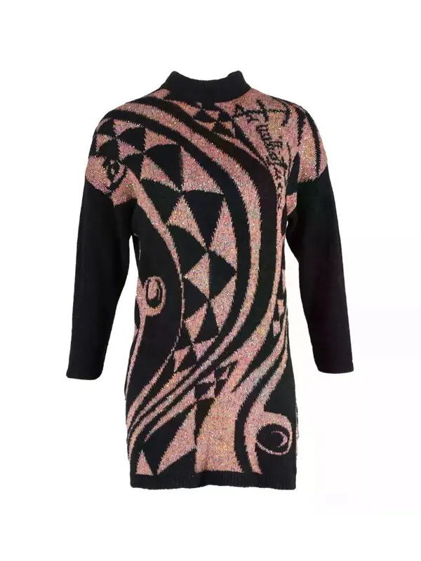 Emilio Pucci Geometric Pattern Sweater Dress