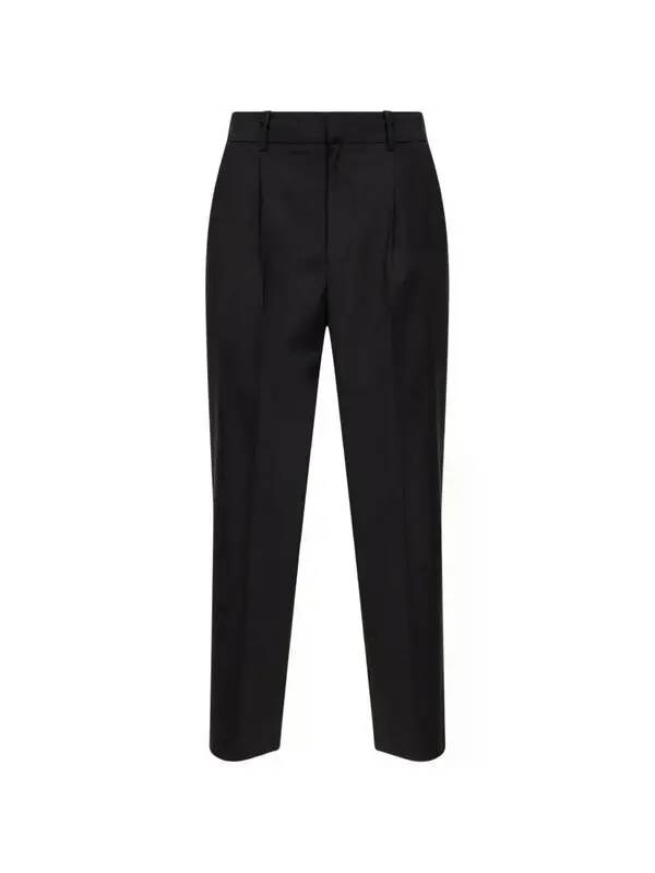 PT TORINO Pleated Trousers - Black
