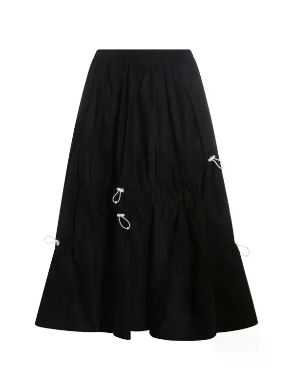 Moschino Drawstring Midi Skirt - Black